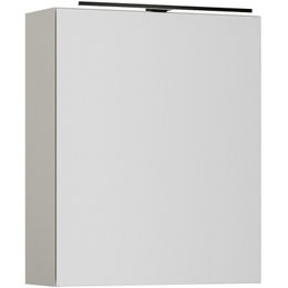 Spiegelschrank Nobilia "Prina", grau, B:60cm H:72cm T:72cm, Schr&auml;nke, Spiegelschrank, in Breiten 60, 80, 100 und 120 cm