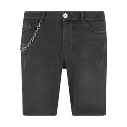 Shorts 2Y Premium "2Y Premium Herren 2Y Jeans Shorts", Herren, Gr. 30, Normalgr&ouml;&szlig;en, schwarz, 97% Baumwolle, 3% Elasthan, unifarben, normal, Hosen Shorts