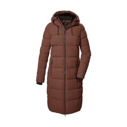 Steppmantel Killtec "KOW 56 WMN QLTD CT", Damen, Gr. 42, cappuccino, Obermaterial: 100% Polyester.Futter: 100% Polyester.F&uuml;llung: 100% Polyester, M&auml;ntel Steppmantel, Winddichter, wasserabweisender Wintermantel mit regulierbarer Kapuze