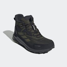 Winterstiefel adidas terrex "ANYLANDER CLIMAWARM+", Herren, Gr. 47, night cargo, olive strata, core schwarz, Synthetik, Textil, Schuhe Winterstiefel, gef&uuml;ttert