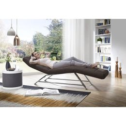 Relaxliege W.Schillig "daily dreams bequem und elegant, B/T 75/170cm", braun (mocca s37), B:75cm H:91cm T:170cm, Longlife Xtra-Leder Z59: Glattleder mit modischer Pr&auml;gung. Hautst&auml;rke 0, 9 - 1, 1 mm;Longlife Xtra-Leder Z69: Das feinnarbige, gedeckte Softleder Z69 besticht durch seine au&szlig;ergew&ouml;hnliche Weichheit im trendigen &raquo;Vintage-Look&laquo;, Hautst&auml;rke 0, 9 - 1, 1 mm;Stoff S37 (100% Polyester), Sofas,
