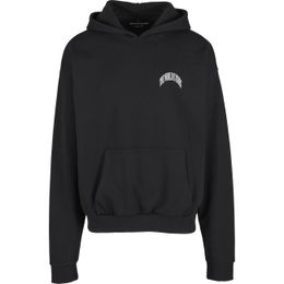 Kapuzensweatshirt "Upscale by Mister Tee Your World Oversize Hoody", Herren, Gr. M, schwarz, 100% Baumwolle, UPSCALE BY MISTER TEE, bedruckt, Sweatshirts