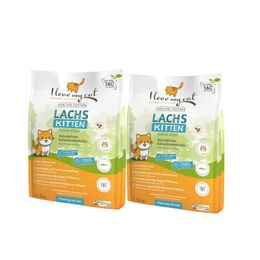 I Love My Cat &ndash; Getreidefreies Kitten-Trockenfutter mit Lachs - 2,4 kg mit 30 % Rabatt