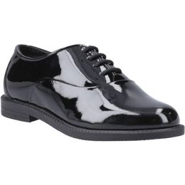 Hush Puppies Nellie Patent M&auml;dchenschuhe Aus Schwarzem Leder