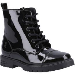 Hush Puppies Lauren Lackleder Stiefel f&uuml;r M&auml;dchen in Schwarz