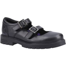 Hush Puppies Ella Junior M&auml;dchenschuhe Aus Schwarzem Leder