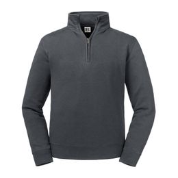 Russel Athletic Russell Herren Authentic Quarter Zip Sweatshirt (Convoy grau)