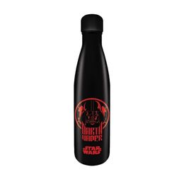 Star Wars - Wasserflasche, "Darth Vader", Metall, 540ml (Schwarz/Rot)