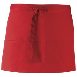 Premier Ladies/Womens Colours 3 Pocket Sch&uuml;rze (2er Pack) (Rot)