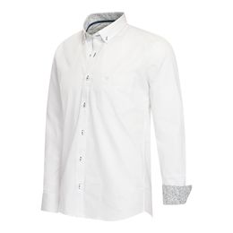 Cappuccino Italia Hemd f&uuml;r Herren. Das Hemd ist aus Baumwolle und Elastan gefertigt und hat eine normale Passform. Auf der Brusttasche ist ein sch&ouml;nes Cappuccino-Logo aufgestickt. Marke: Cappuccino ItaliaModellname: Stretch Shirt AnconaKategorie: HerrenMaterialien: Baumwolle, ElastanFarbe: wei&szlig;