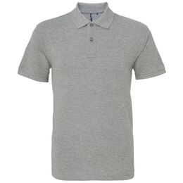 Asquith & Fox - Poloshirt f&uuml;r Herren, meliert, Klassisch (Grau meliert)