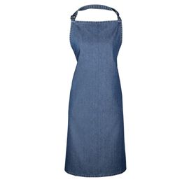 Premier Damen/Frauen Farben Bip Sch&uuml;rze mit Tasche (Indigo Denim)