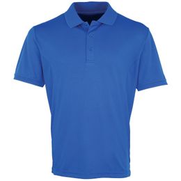 Premier Mens Coolchecker Pique Kurzarm-Polo T-Shirt (Royal)