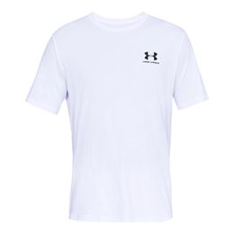 Under Armour - "Sportstyle" T-Shirt f&uuml;r Herren kurz&auml;rmlig (Wei&szlig;/Schwarz)