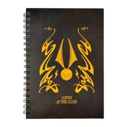 Harry Potter - "Wizarding World" Golden Snitch-Notizbuch, A5 (Schwarz/Gold)