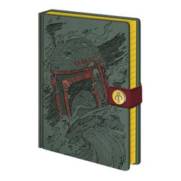 Star Wars - Notizbuch, Boba Fett, A5 (Gr&uuml;n)