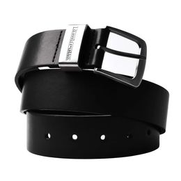 Lambretta - G&uuml;rtel, Mit Leder gef&uuml;ttert (Schwarz)
