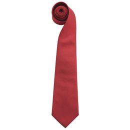 Premier Mens "Colours" Einfarbige Mode-/Business-Krawatte (2er-Pack) (Rot)