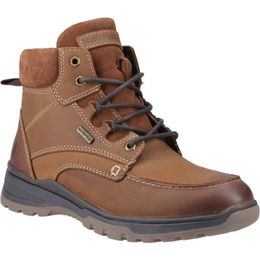 Hush Puppies Palmer Leder Herren Stiefel Tan