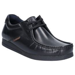 Base London Event Leder M&auml;nner Schwarz Schn&uuml;rschuhe