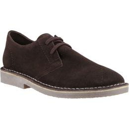 Hush Puppies Scout Herren-Wildlederschuhe in Schokoladenfarbe mit Schn&uuml;rung