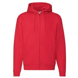 Fruit of the Loom - "Premium" Kapuzenjacke f&uuml;r Herren/Damen Unisex (Rot)