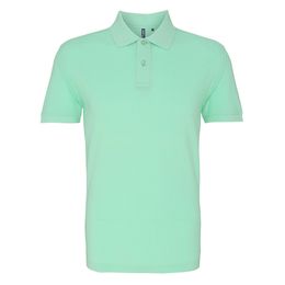 Asquith & Fox Herren Polohemd mit kurzen &Auml;rmeln (Mint)