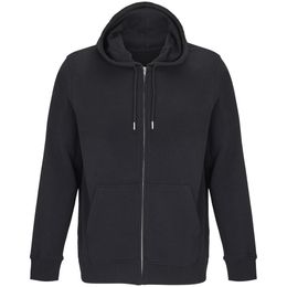 SOLS - "Calipso" Hoodie mit durchgehendem Rei&szlig;verschluss f&uuml;r Herren/Damen Unisex (Schwarz)