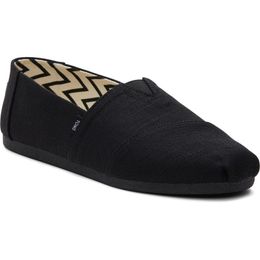 Toms Shoes TOMS Alpargata Classic Baumwoll Herren Schwarze Espadrilles