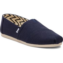 Toms Shoes TOMS Alpargata Classic Baumwoll Herren Sneakers In Marineblau