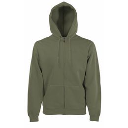 Fruit of the Loom Herren Premium 70/30 Zip-Up Sweatshirt / Hoodie mit Kapuze (Classic Olive)