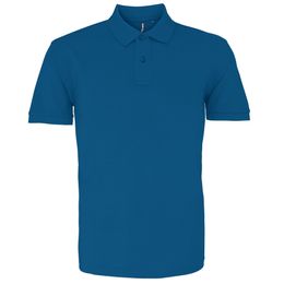 Asquith & Fox Herren-Poloshirt mit kurzen &Auml;rmeln (Pfau)