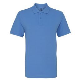 Asquith & Fox Herren-Poloshirt mit kurzen &Auml;rmeln (Kornblume)