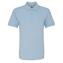Asquith & Fox Mens Plain Kurzarm-Poloshirt (Sky)