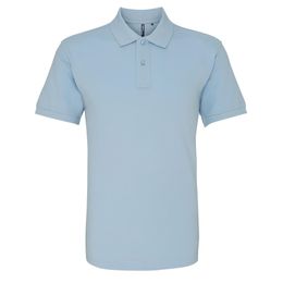 Asquith & Fox Mens Plain Kurzarm-Poloshirt (Sky)
