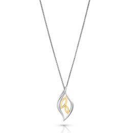 Orphelia 'Charlotte' Damen-Kette mit Anh&auml;nger aus 925er Sterlingsilber &ndash; Silber/Gold ZH-7523