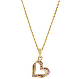 Orphelia 'Cecilia' Damen-Anh&auml;nger aus 925er Sterlingsilber mit Kette &ndash; Gold ZH-7584/R