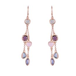 Orphelia 'Bling' Damen 925 Sterling Silber Ohrh&auml;nger - Rose ZO-7412