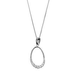 Orphelia 'Aria' Damen Halskette aus 925er Sterlingsilber mit Anh&auml;nger - Silber ZH-7494