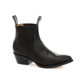 Schwarze Unisex-Western-Stiefeletten von Grinders &ndash; Maverick