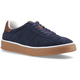 Hush Puppies Carlos Wildlederleder Herren Sneakers in Marineblau