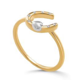 Orphelia 'Aurora' Damen-Ring aus 925er Sterlingsilber &ndash; Silber/Gold ZR-7525/G