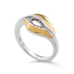 Orphelia 'Anet' Damen-Ring aus 925er Sterlingsilber &ndash; Silber/Gold ZR-7520/G