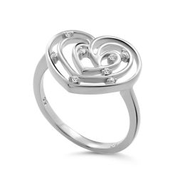 Orphelia 'Euphoria' Damen-Ring aus 925er Sterlingsilber &ndash; Silber ZR-7522