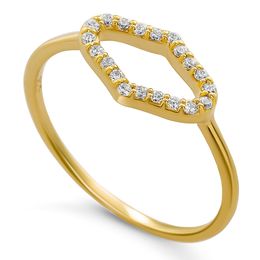 Orphelia 'Normandy' Damen-Ring aus 925er Sterlingsilber &ndash; Gold ZR-7574/G
