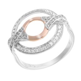 Orphelia Damen-Ring Sterling-Silber 925 &ndash; Silber/Ros&eacute; ZR-7095/1
