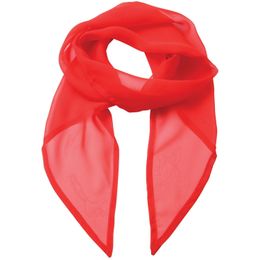 Premier Damen Chiffon-Schal / Chiffon-Halstuch (Erdbeerrot)