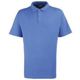 Premier Mens Stud Heavyweight Plain Pique Polo Shirt (Royal)