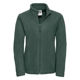 Russel Athletic Russell - Fleecejacke Durchgehender Rei&szlig;verschluss f&uuml;r Damen - F&uuml;r Au&szlig;en (Flaschengr&uuml;n)