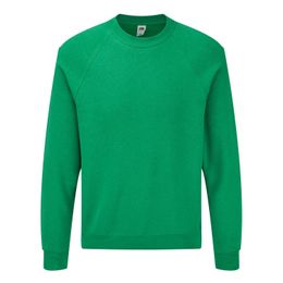 Fruit of the Loom - "Classic" Pullover f&uuml;r Herren Raglan&auml;rmel (Heidekraut-Gr&uuml;n)